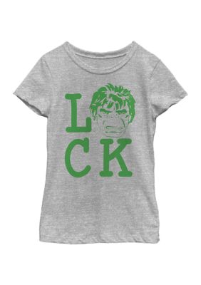 Marvel Girls 46x Marvel Hulk Luck Graphic Top | belk
