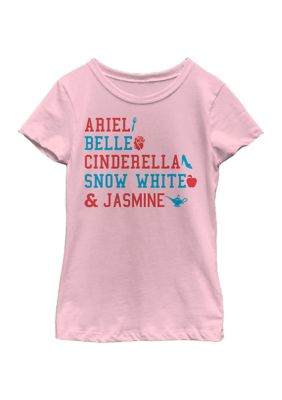 Disney® Princess Girls 46x Disney Princess Americana Stacked Names ...