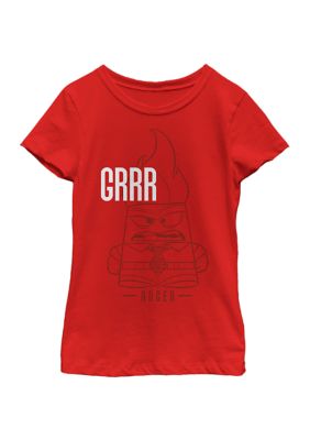 Inside Out Girls 4-6x Grrr Anger Graphic Top | belk