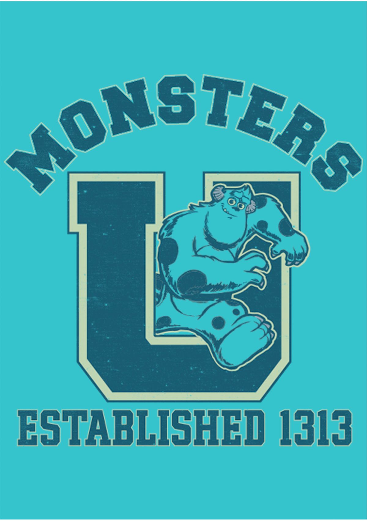 Monsters Inc. MU Girls 4-6x Sully Stride Graphic Top | Belk