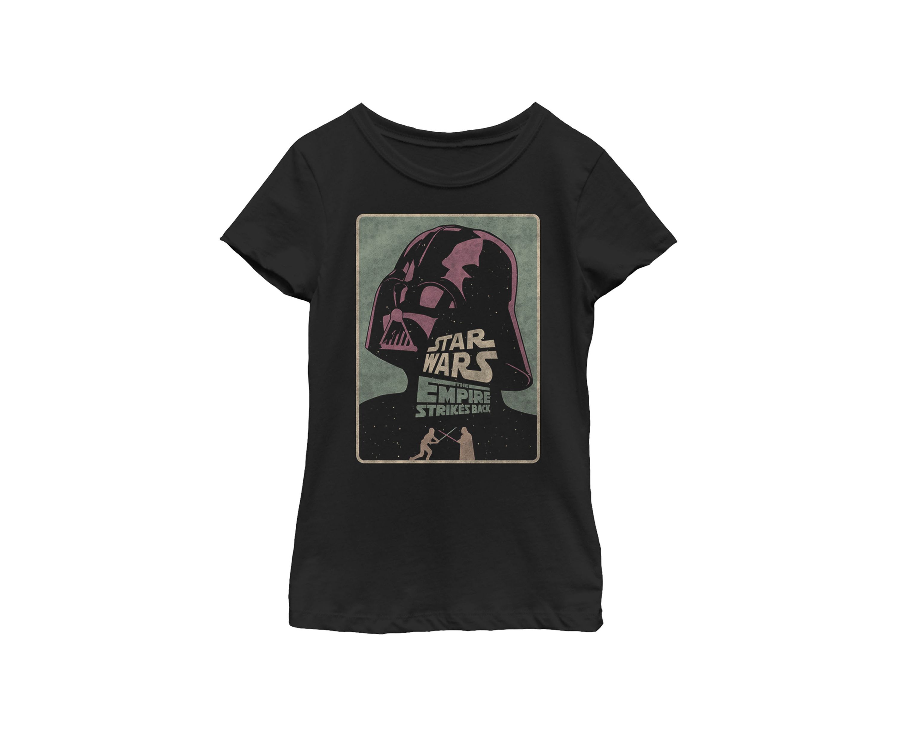 Star Wars Girls 7-16 Darth Vader Empire Strikes Back Fadeout Short ...