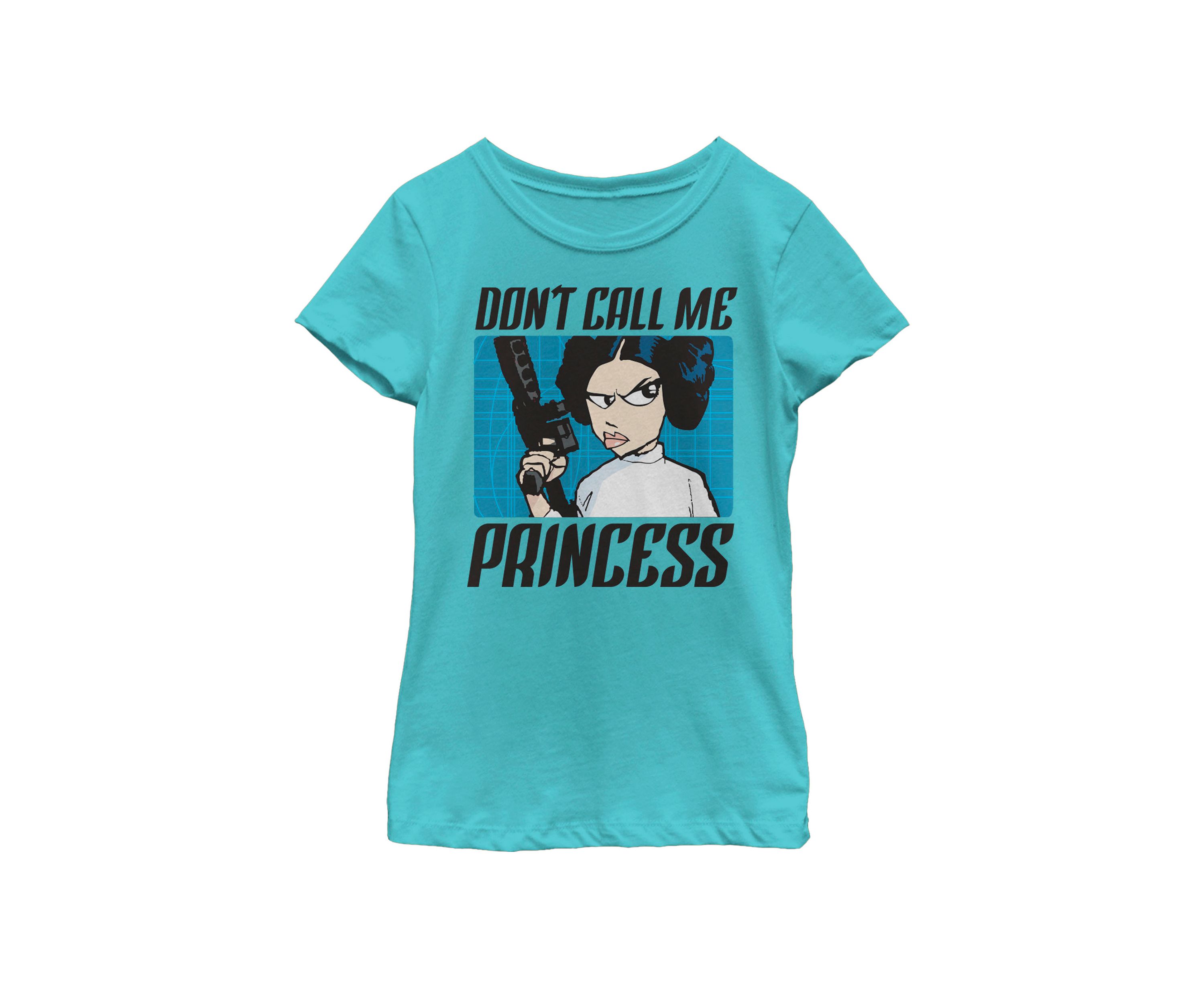 Star Wars Girls 7-16 Princess Leia Don't Call Me Princess Short Sleeve ...