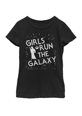 Star Wars Girls 7-16 Girls Run The Galaxy Short Sleeve Graphic T-Shirt ...