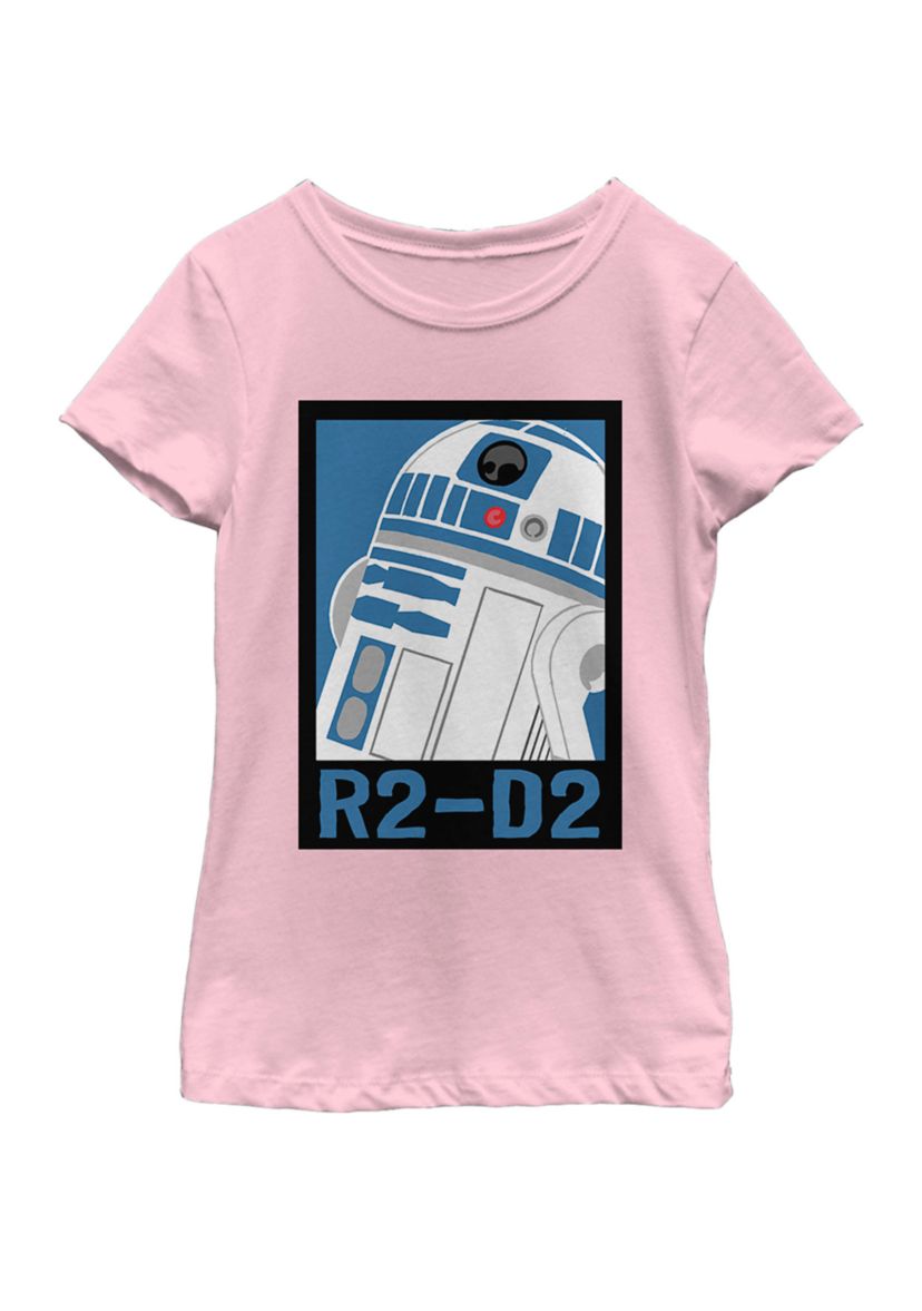 Star Wars Girls 7-16 Galaxy Of Adventures R2-D2 Poster B1P Short Sleeve ...