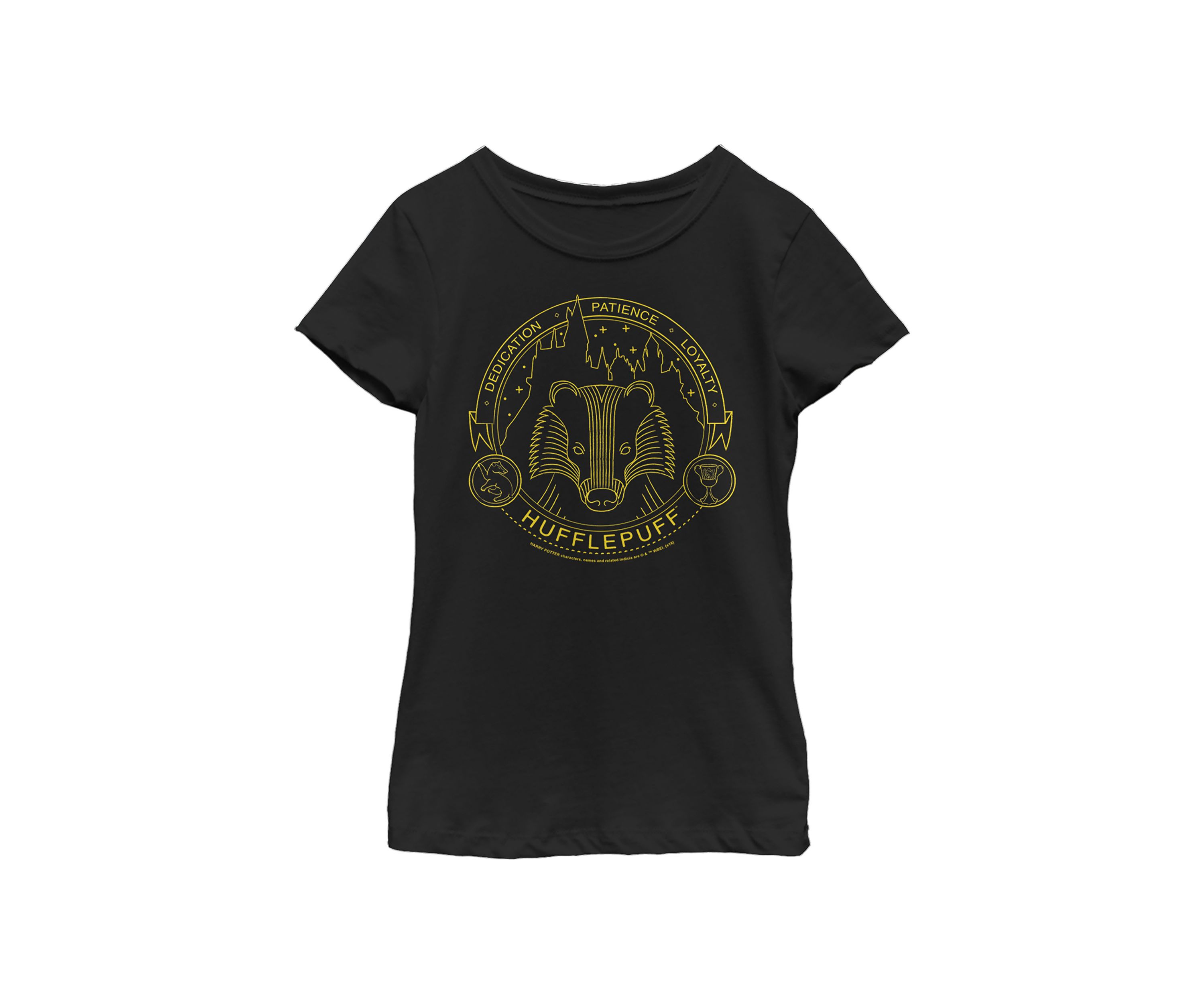 Harry Potter™ Girls 4-6x Hufflepuff Line Art Symbol Graphic T-Shirt | Belk