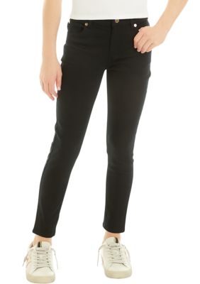Crown & Ivy™ Girls 7-16 Stretch 5 Pocket Full Length Pants | Belk