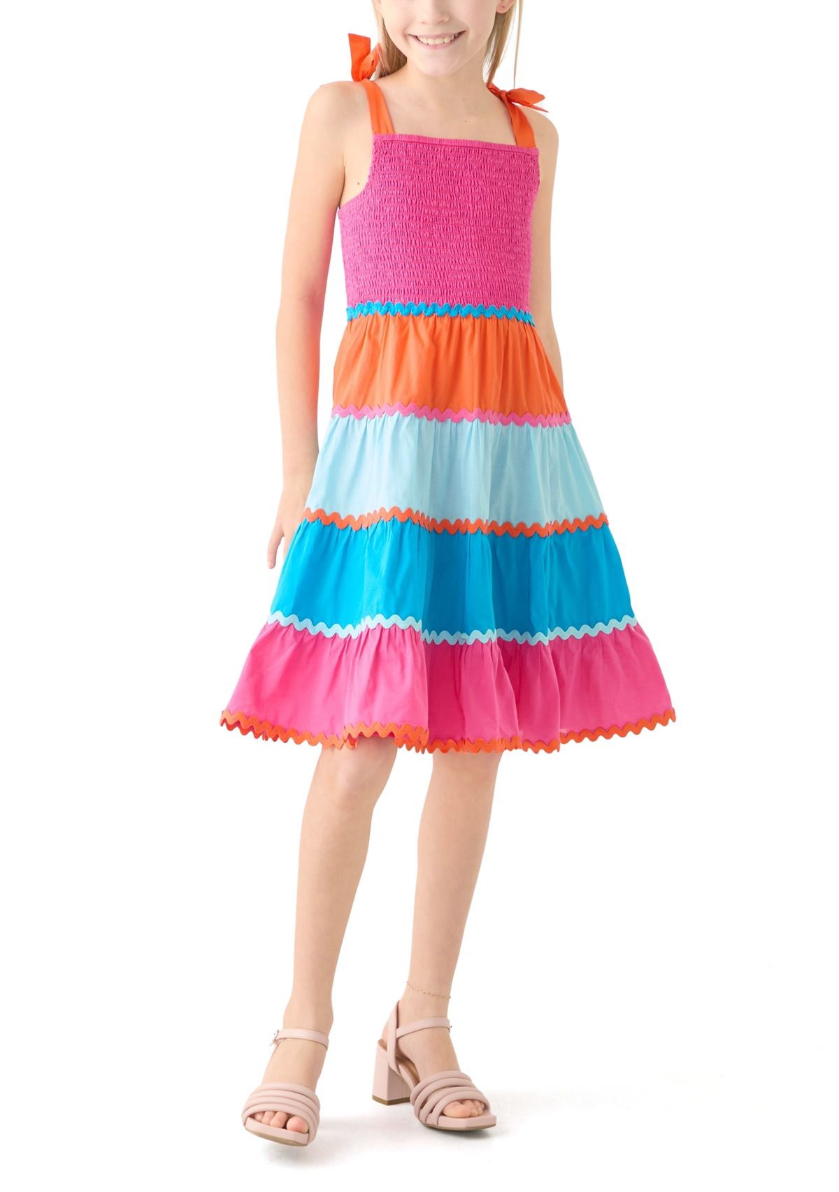 Crown & Ivy™ Girls 7-16 Multi Tiered Sundress | Belk