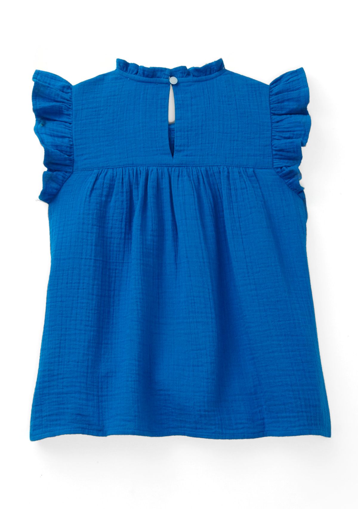 Crown & Ivy™ Girls 4-6x High Neck Ruffle Top | Belk