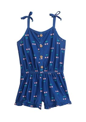 Derek Heart Girl Girls 4-6x Button Front Romper | belk