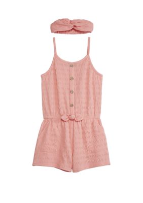 Derek Heart Girl Girls 7-16 Knit Tank Utility Romper | belk