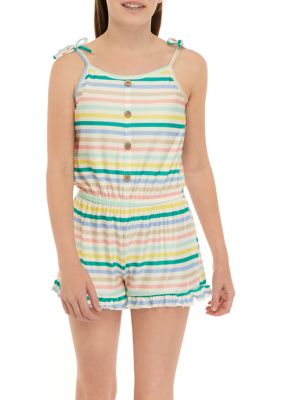 Derek Heart Girl Girls 7-16 Button Front Romper | belk