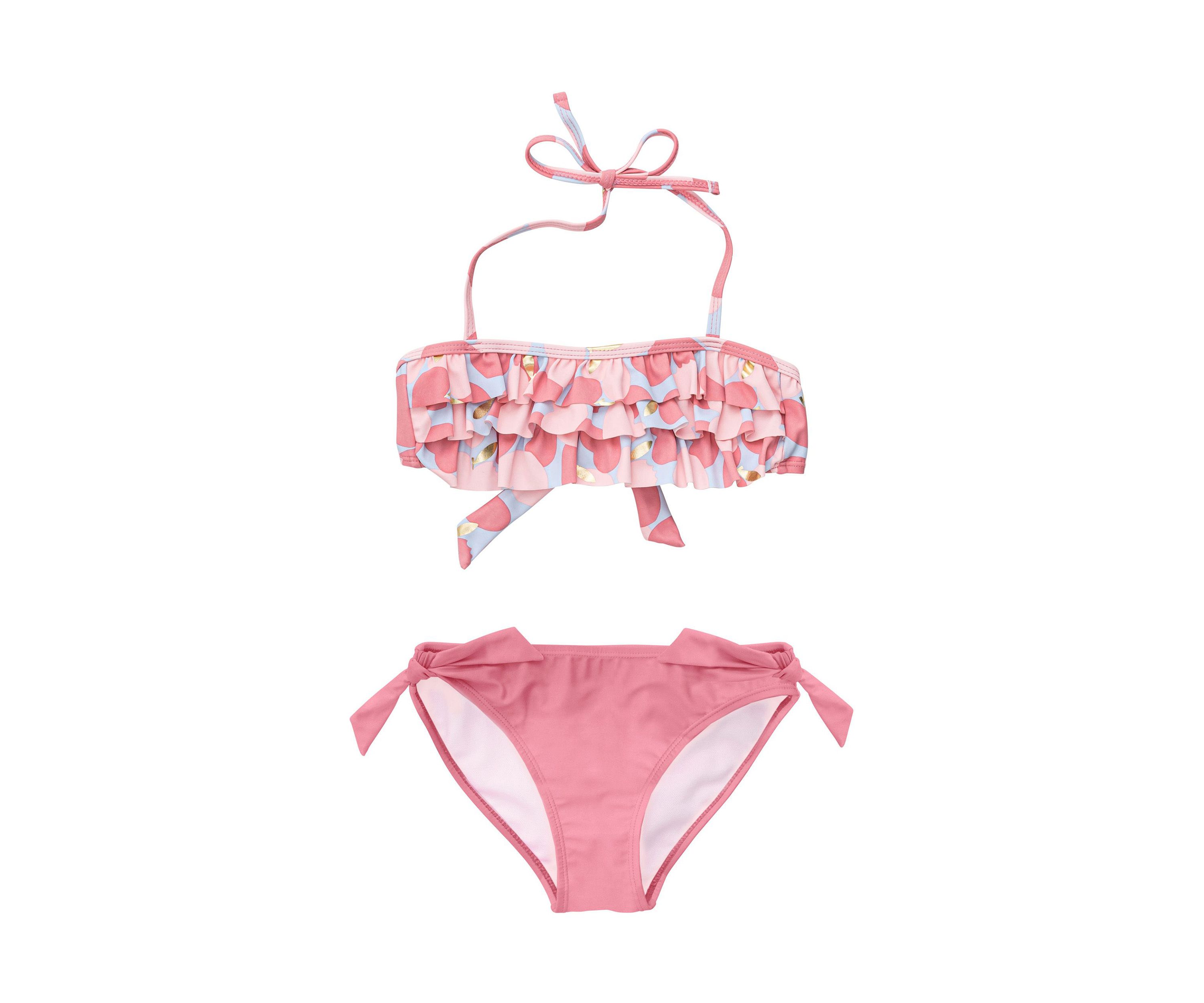 Snapper Rock Girls 7 16 Apple Love Bandeau Bikini Belk