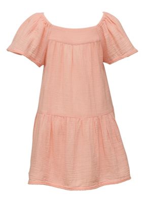 Snapper Rock Peach Flutter Sleeve Beach Dress | belk