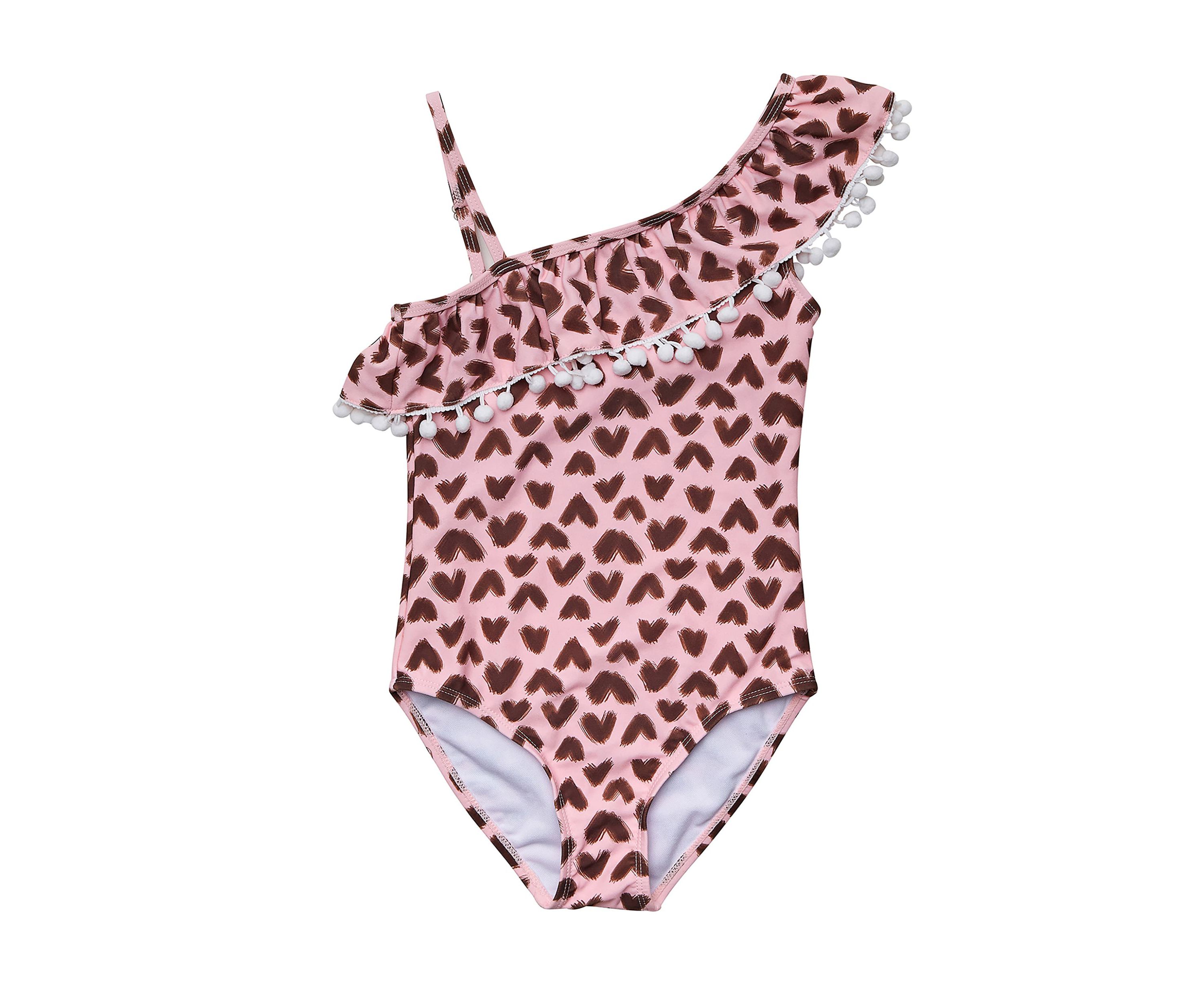 Snapper Rock Wild Love One Shoulder Frill Swimsuit | Belk