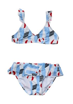 Snapper Rock Girls 6 - 14 Beach Bounce Sustainable Frilled Bikini | belk