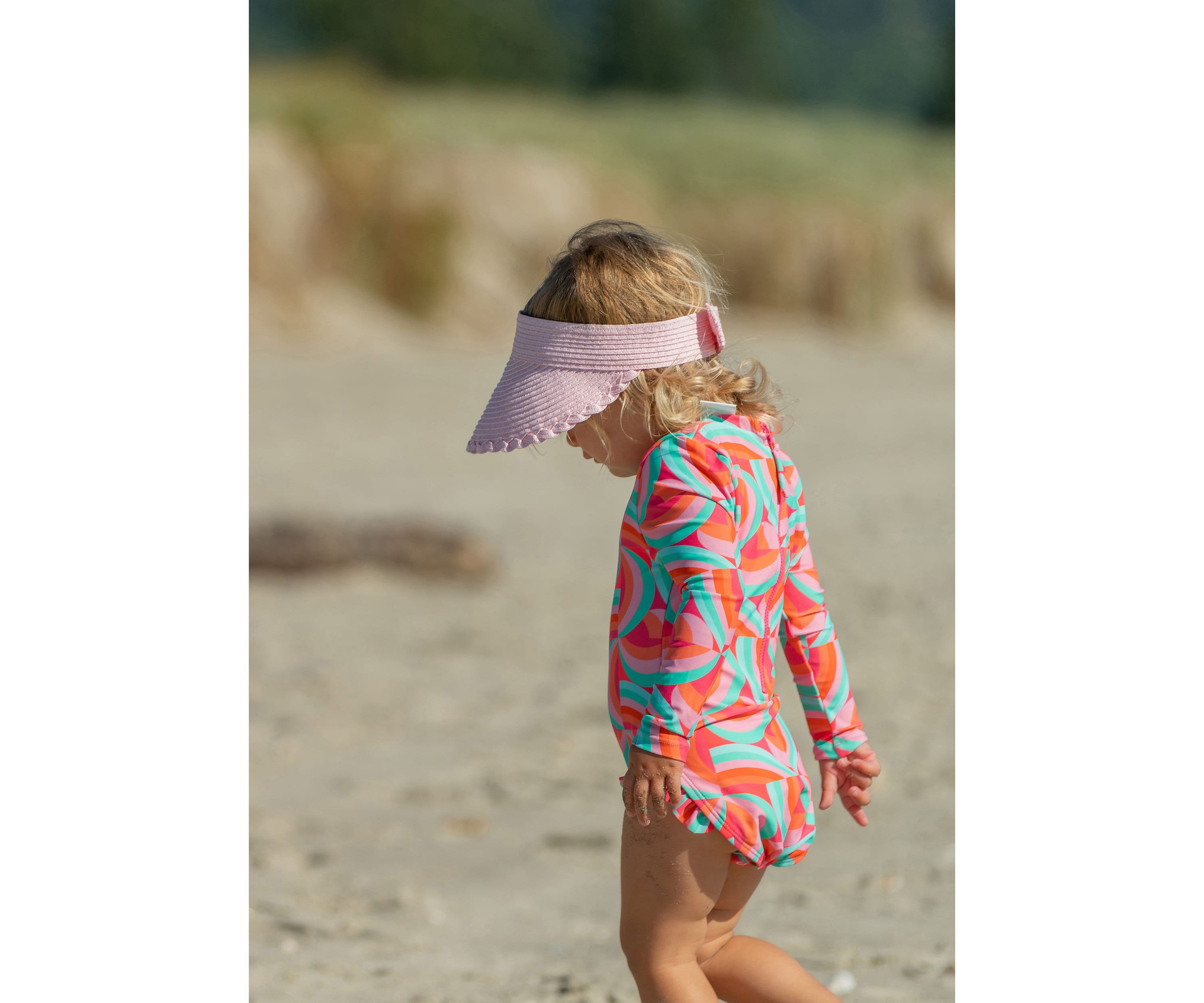 Snapper Rock Geo Melon Sustainable LS Surf Suit | Belk