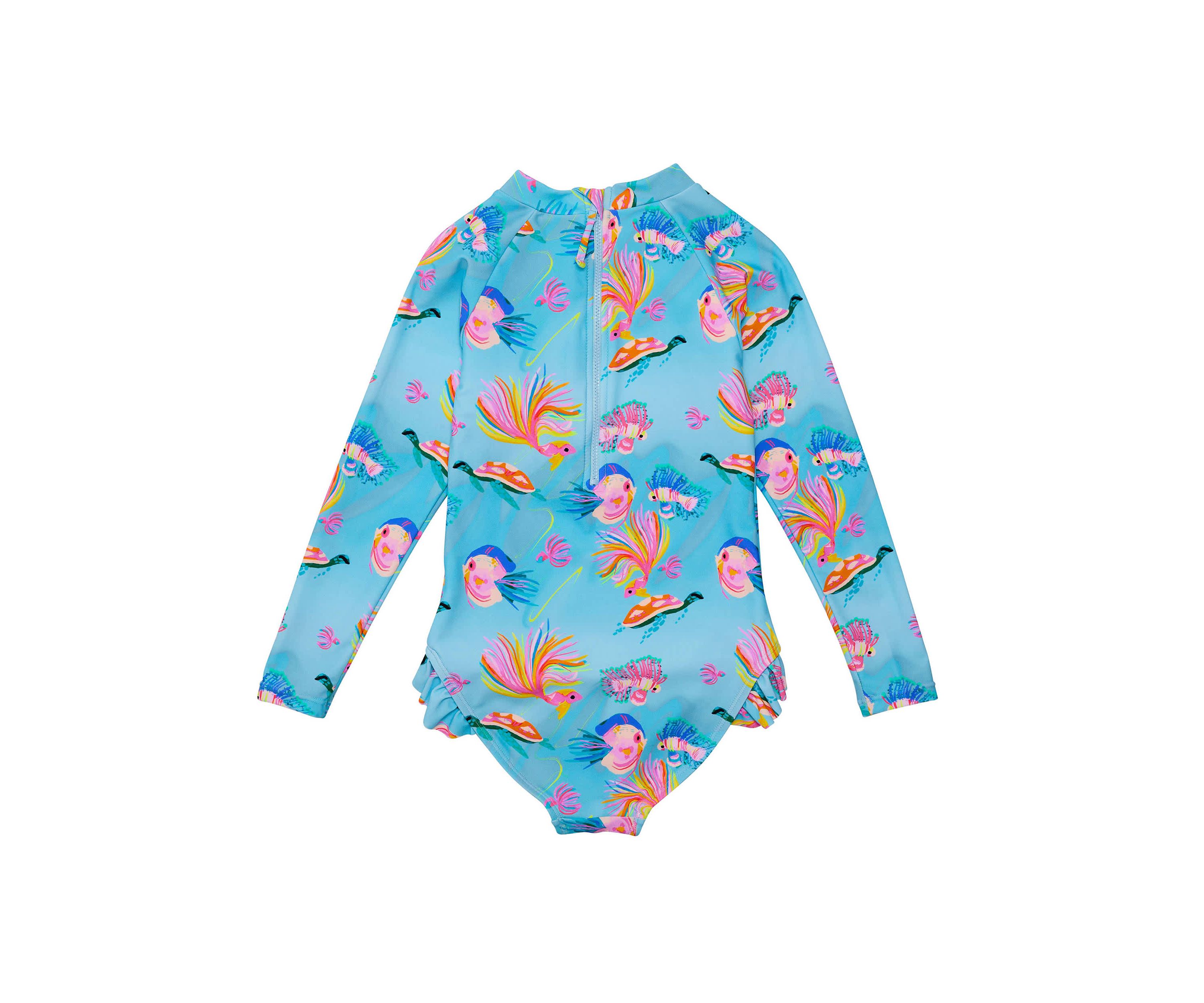 Snapper Rock Kaleido Fish Sustainable Leg Frill Surf Suit | Belk