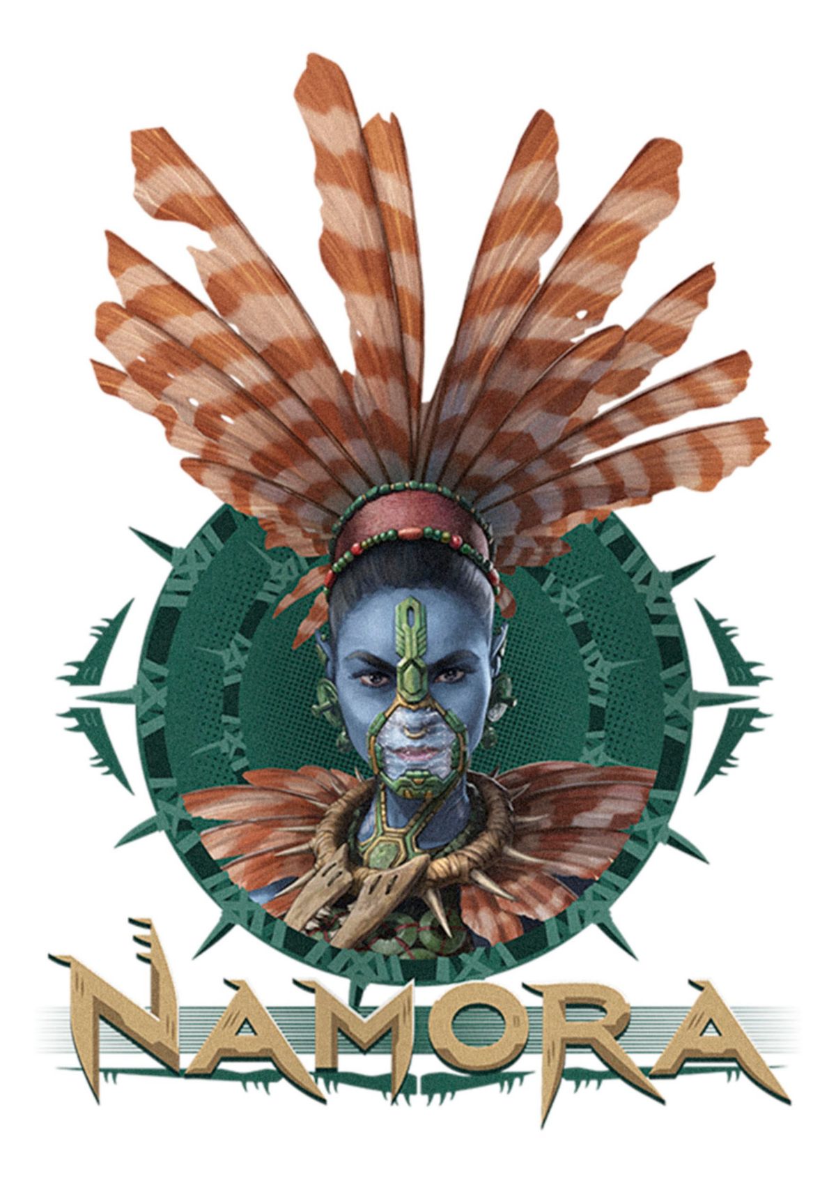 Black Panther Wakanda Forever Namora Fin Crown Graphic T-Shirt | Belk