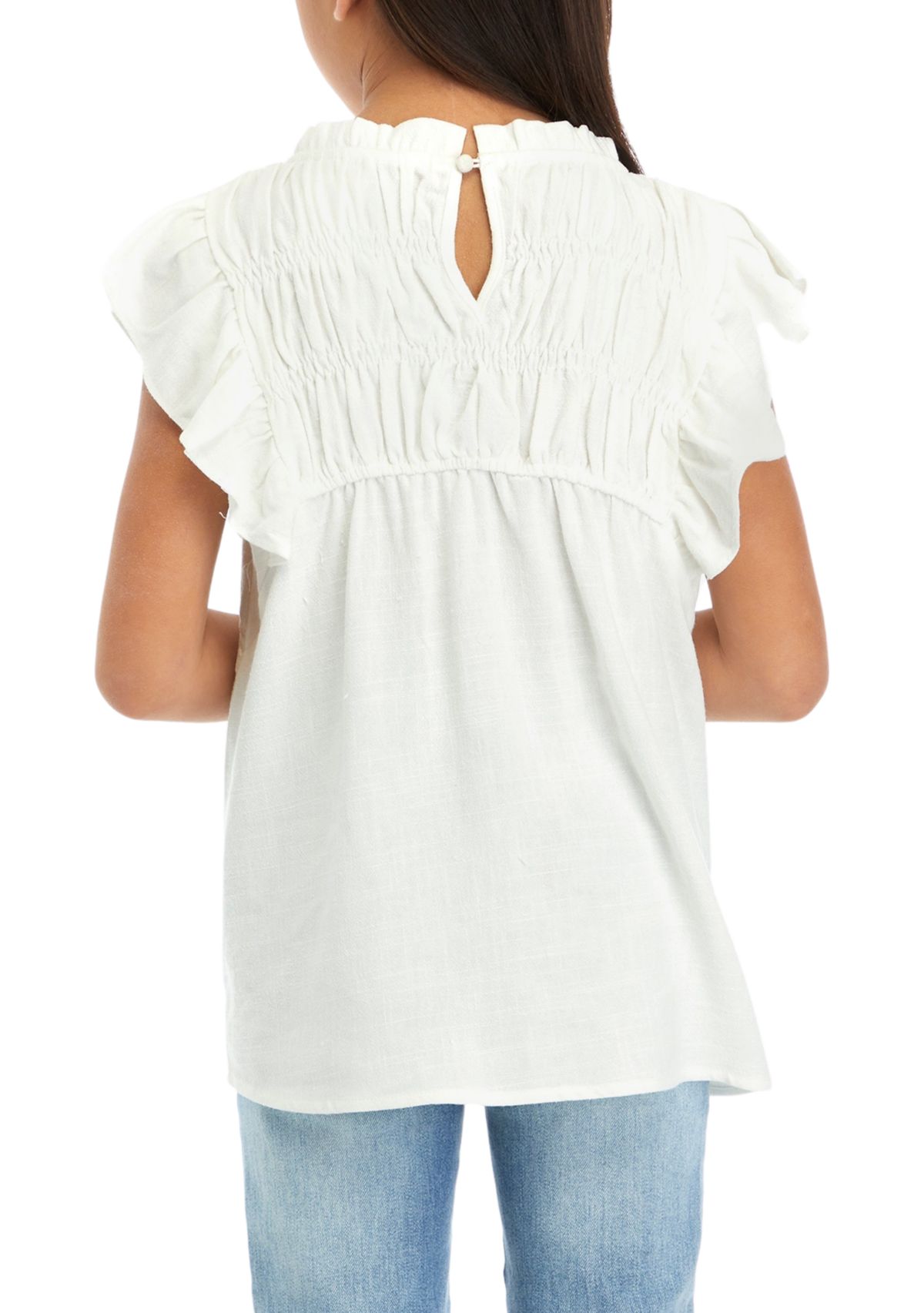 Hayden Girls 7-16 Textured Ruffle Detailed Top | Belk