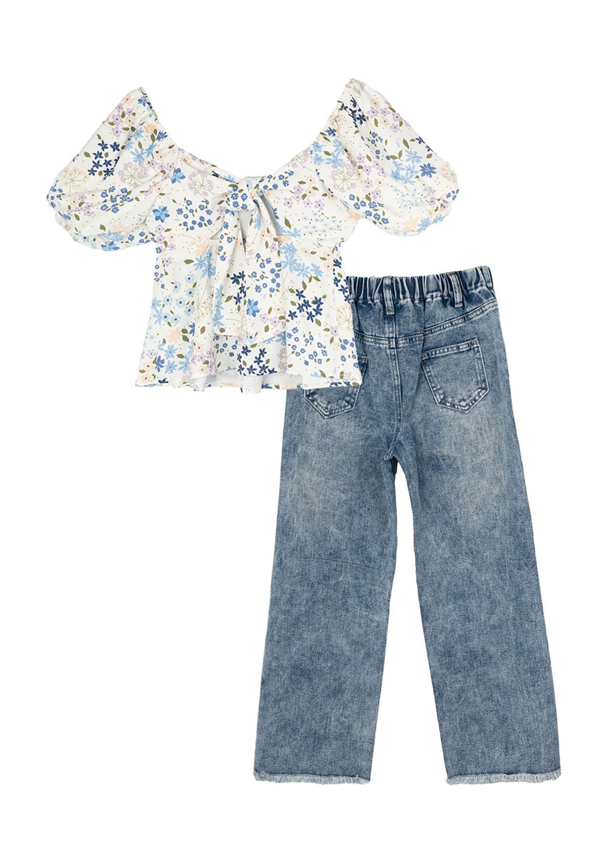 Tween Diva Girls 7-16 Floral Printed Top and Pants Set | Belk