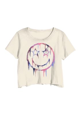 Prince Peter Girls 7-16 Drippy Happy Face Graphic T-Shirt | belk