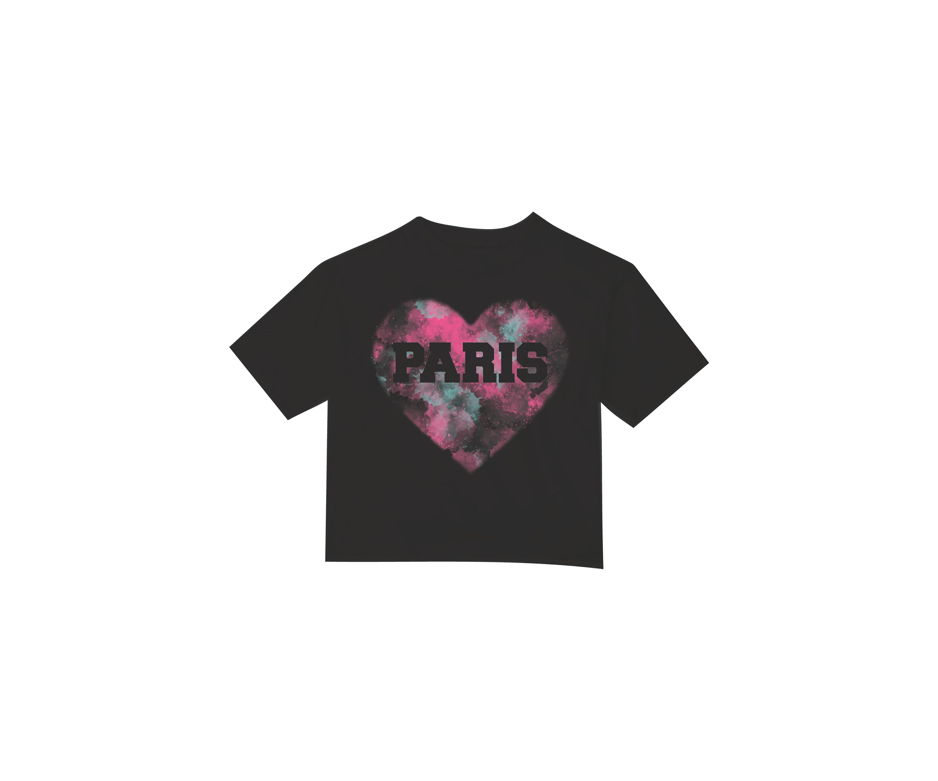 Prince Peter Girls 7-16 Paris Cropped Heart Graphic T-Shirt | Belk