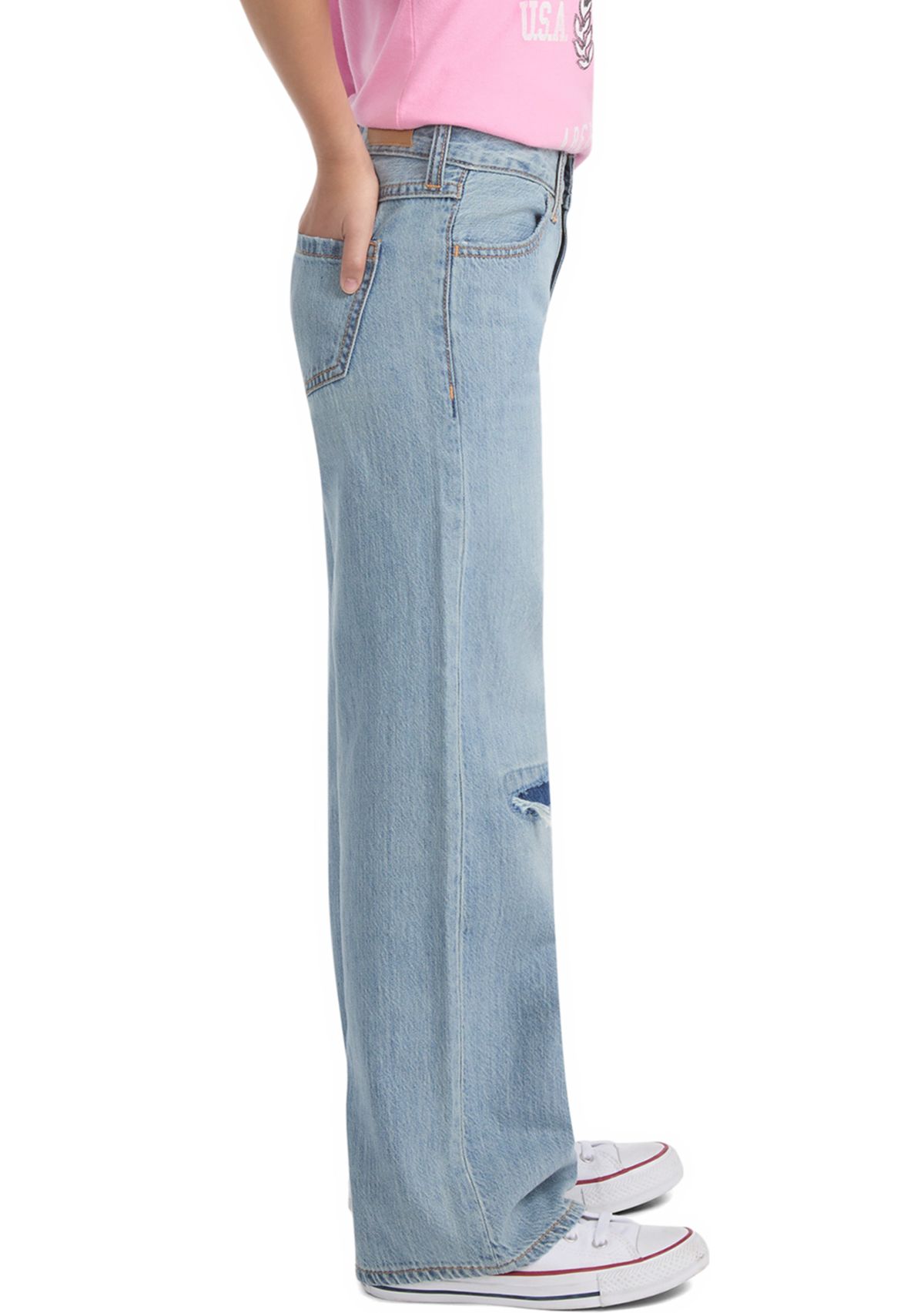 abercrombie kids high rise ultra wide leg jeans | Belk