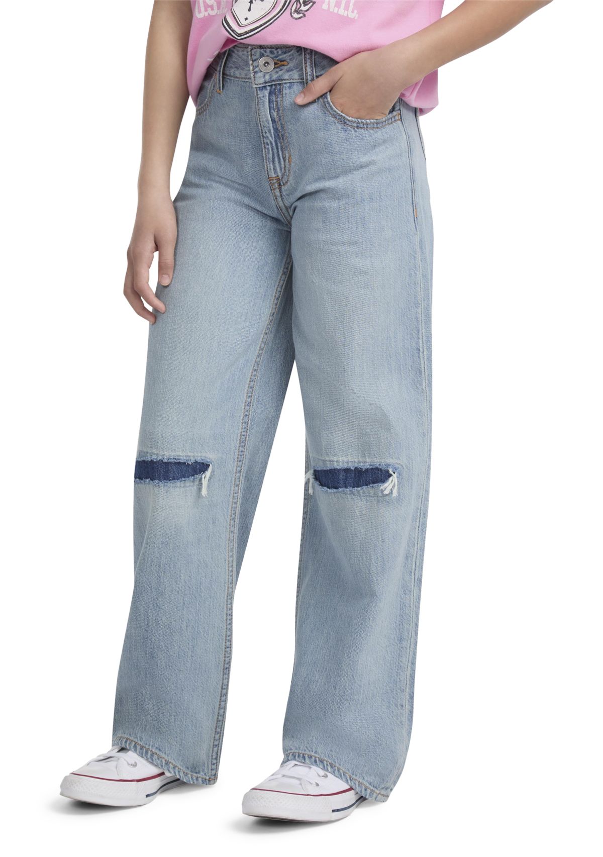 abercrombie kids high rise ultra wide leg jeans | Belk