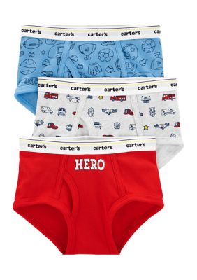 Carter's® Boys 3-Pack Hero Cotton Briefs | belk