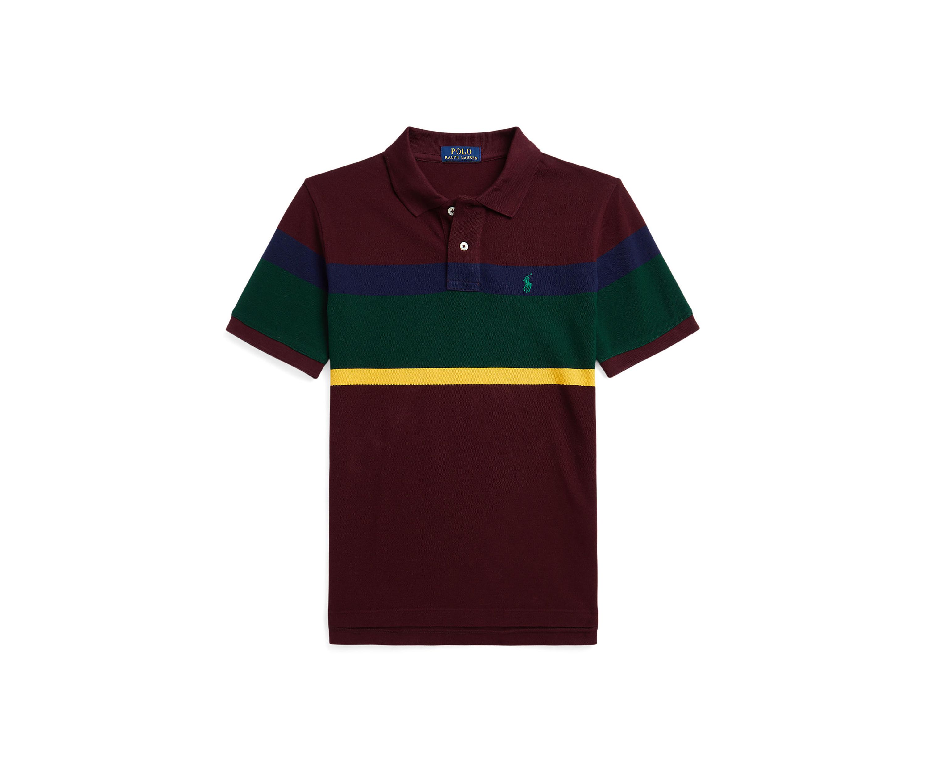 Ralph Lauren Childrenswear Boys 8-20 Striped Cotton Mesh Polo Shirt | Belk