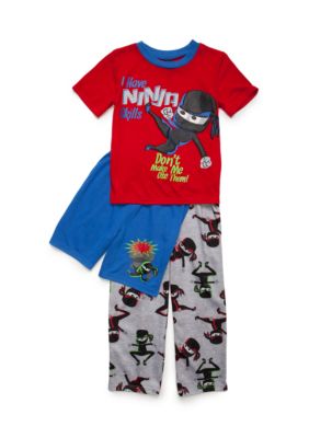 J. Khaki® 3-Piece Ninja Pajama Set Boys 4-20 | belk