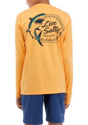 Salt Life Boys 8-20 Shark Bite Long Sleeve SLX Youth T-Shirt | belk