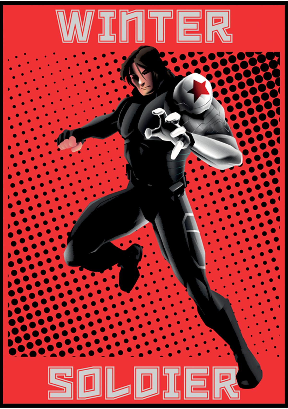 Marvel Boys 4-7 Halftone Soldier Top | Belk