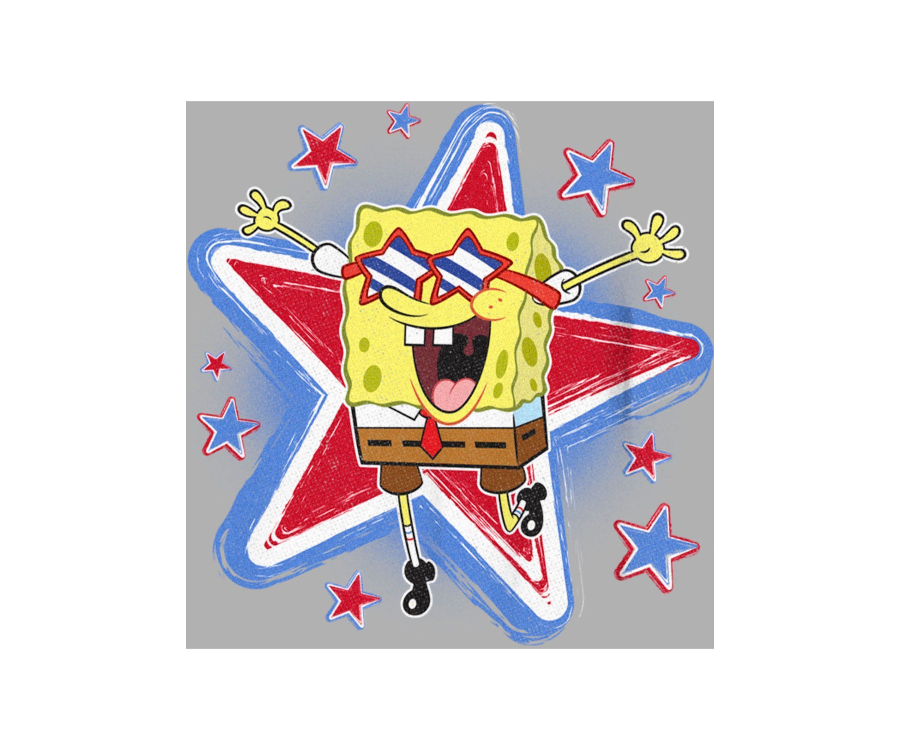SpongeBob SquarePants Spongebob Patriotic Graphic T-Shirt | Belk