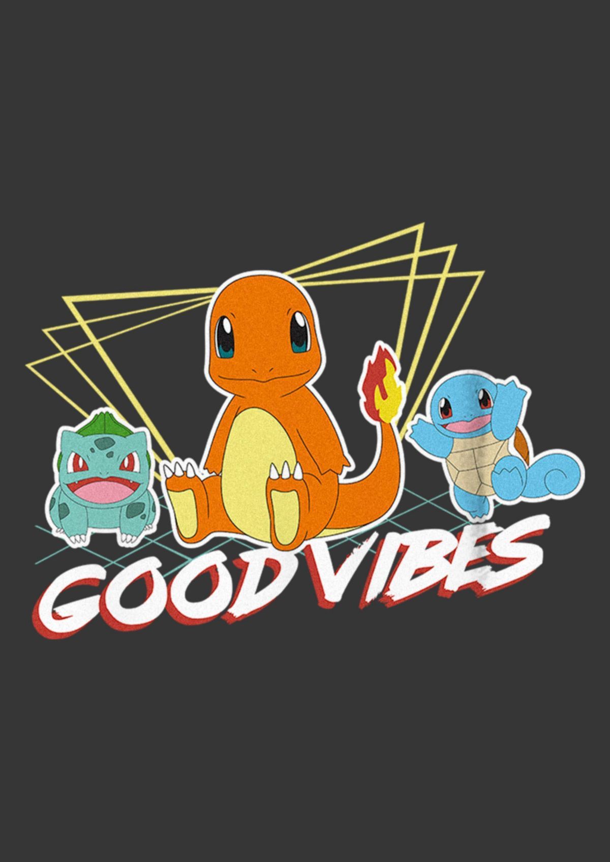 Pokemon Good Vibes Starters Graphic T-Shirt | Belk