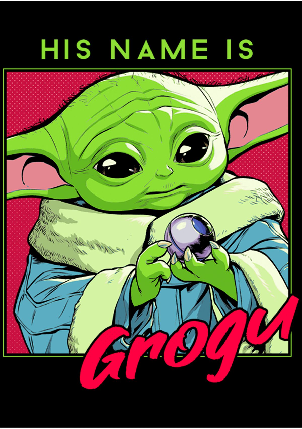 Star Wars: The Mandalorian Boys 4-7 His Name Is Grogu Graphic T-Shirt ...