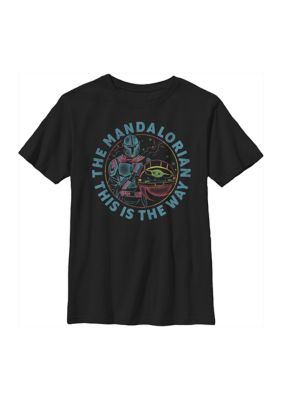 Star Wars: The Mandalorian Boys 4-7 Rainbow Mando Graphic Top | belk