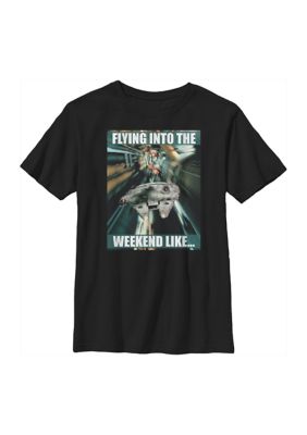 Star Wars Boys 4-7 Flying Into The Weekend Graphic Top | belk