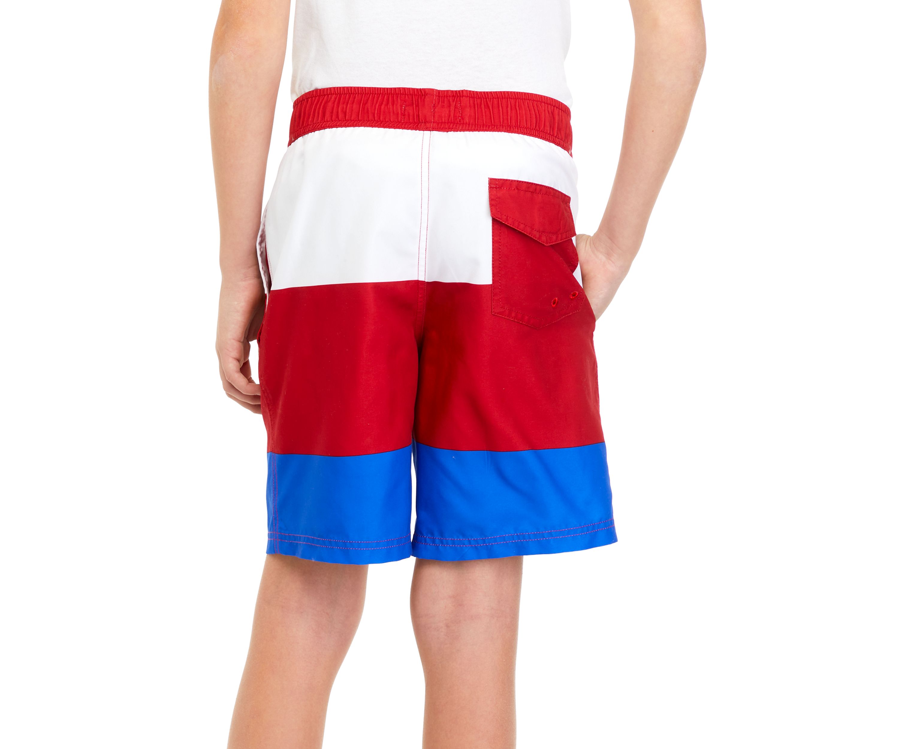 Ocean + Coast® Boys 8-20 Striped Swim Trunks | Belk