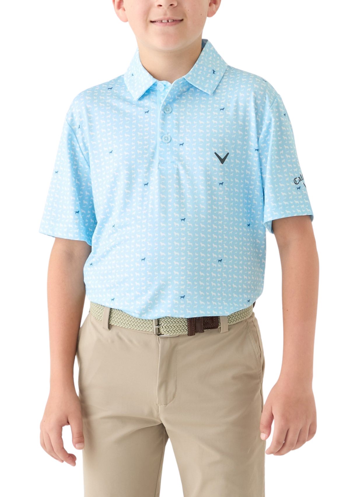 Callaway® Golf Boys 8-20 Printed Polo Shirt | Belk