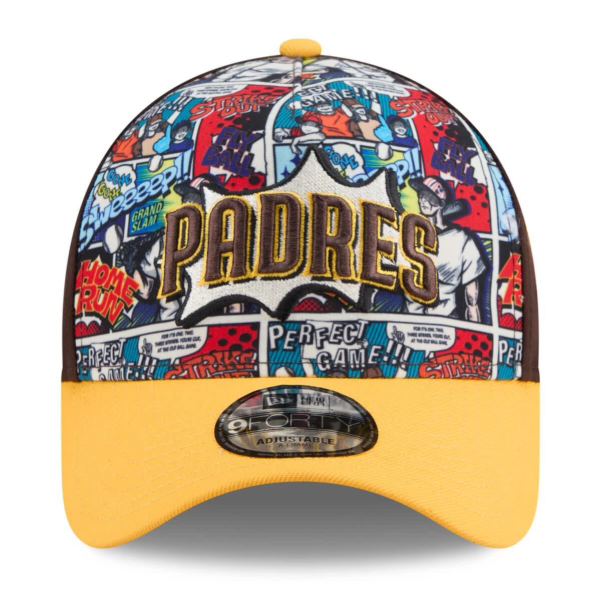 New Era MLB Brown/Gold San Diego Padres 2025 MLB Diamond Hero Edition A ...