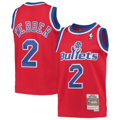 Mitchell & Ness Hardwood Classic Teams Chris Webber Washington Bullets ...