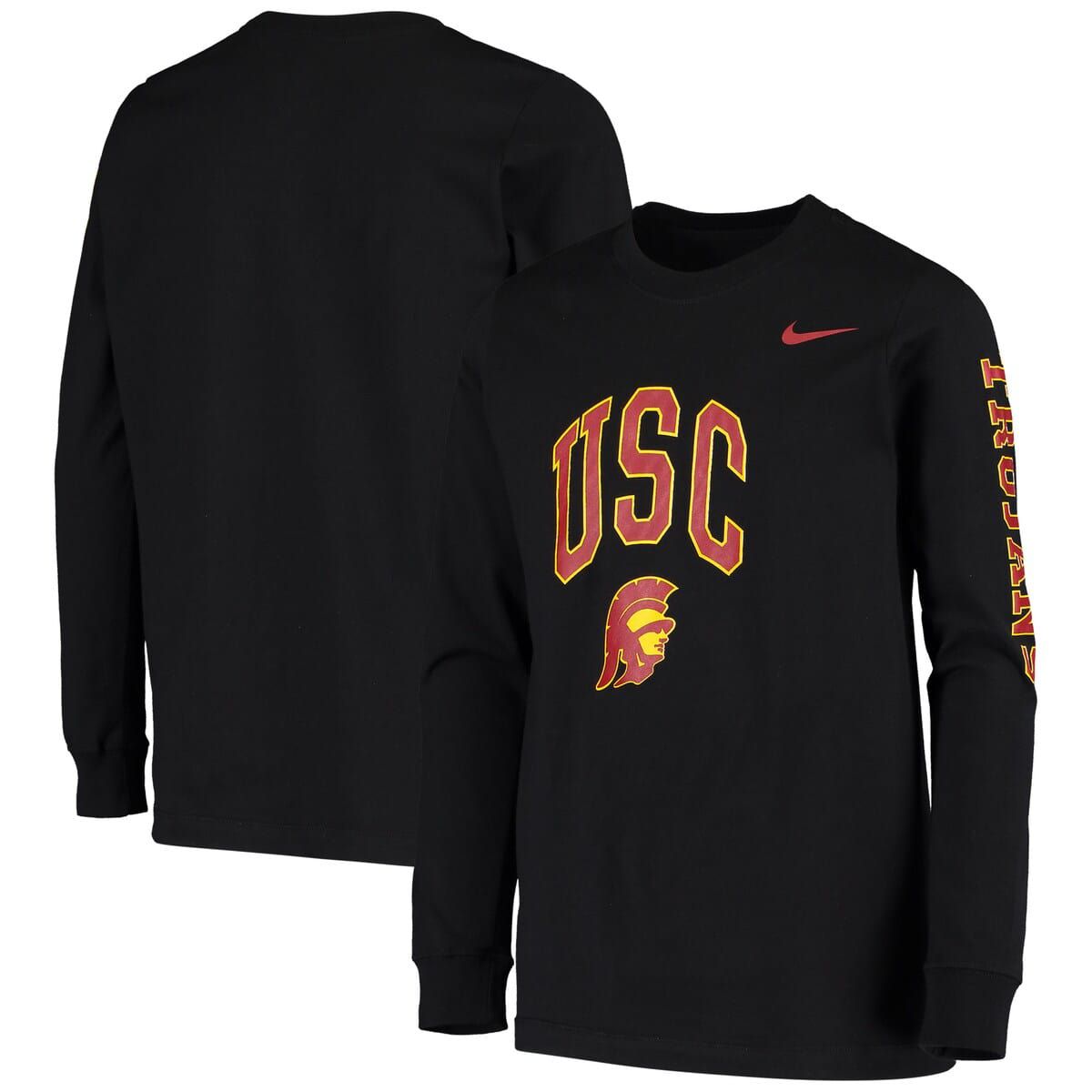 Nike® NCAA Nike USC Trojans Arch & Logo 2-Hit Long Sleeve T-Shirt | Belk