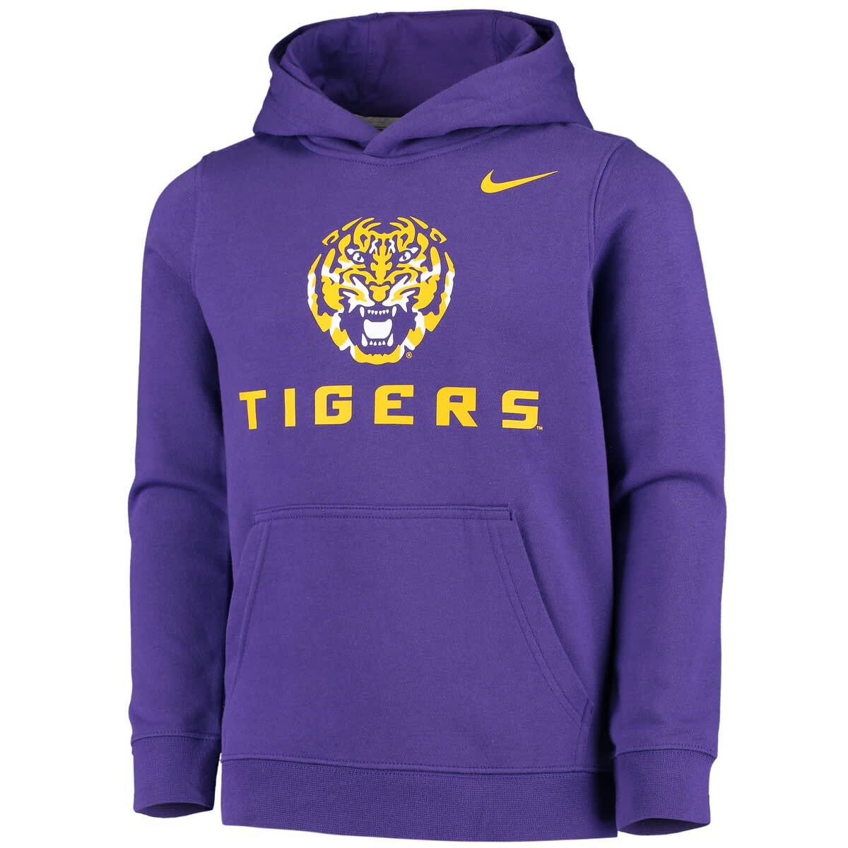 Nike® NCAA Nike LSU Tigers Stadium Club Fleece Pullover Hoodie | Belk