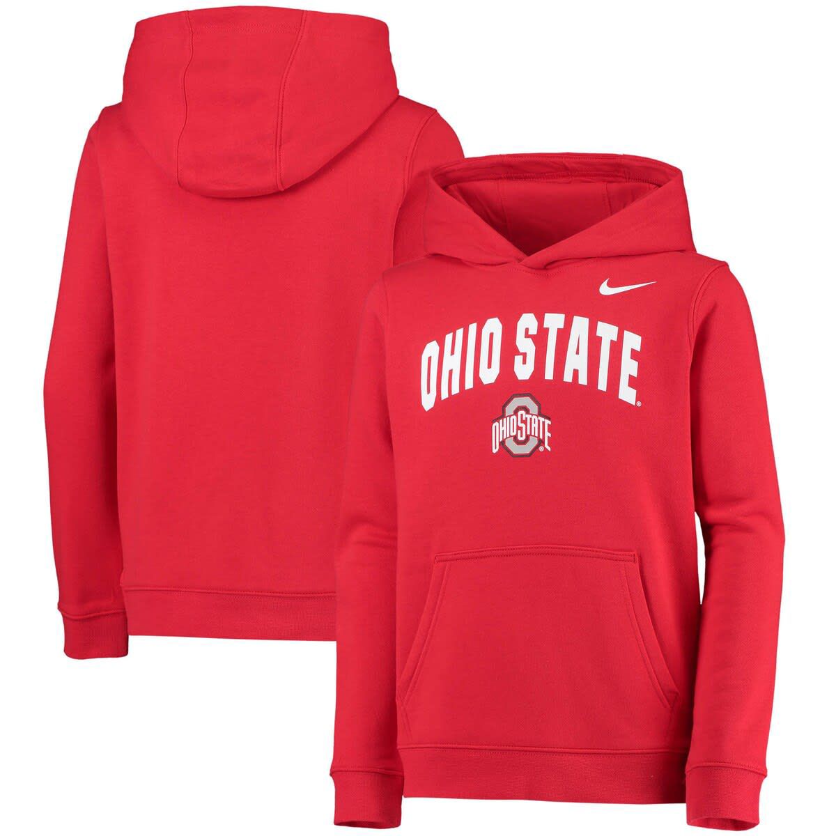 Nike® NCAA Nike Ohio State Buckeyes Club Fleece Pullover Hoodie | Belk