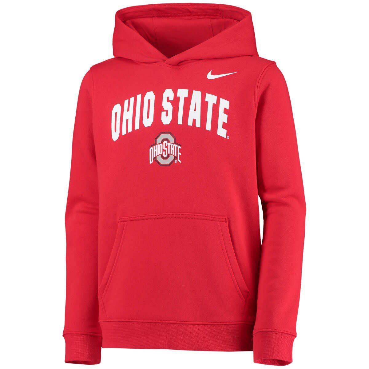 Nike® NCAA Nike Ohio State Buckeyes Club Fleece Pullover Hoodie | Belk