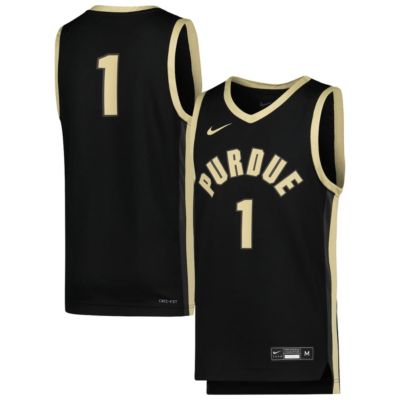 Nike® NCAA Nike #1 Purdue Boilermakers Icon Replica Basketball Jersey ...