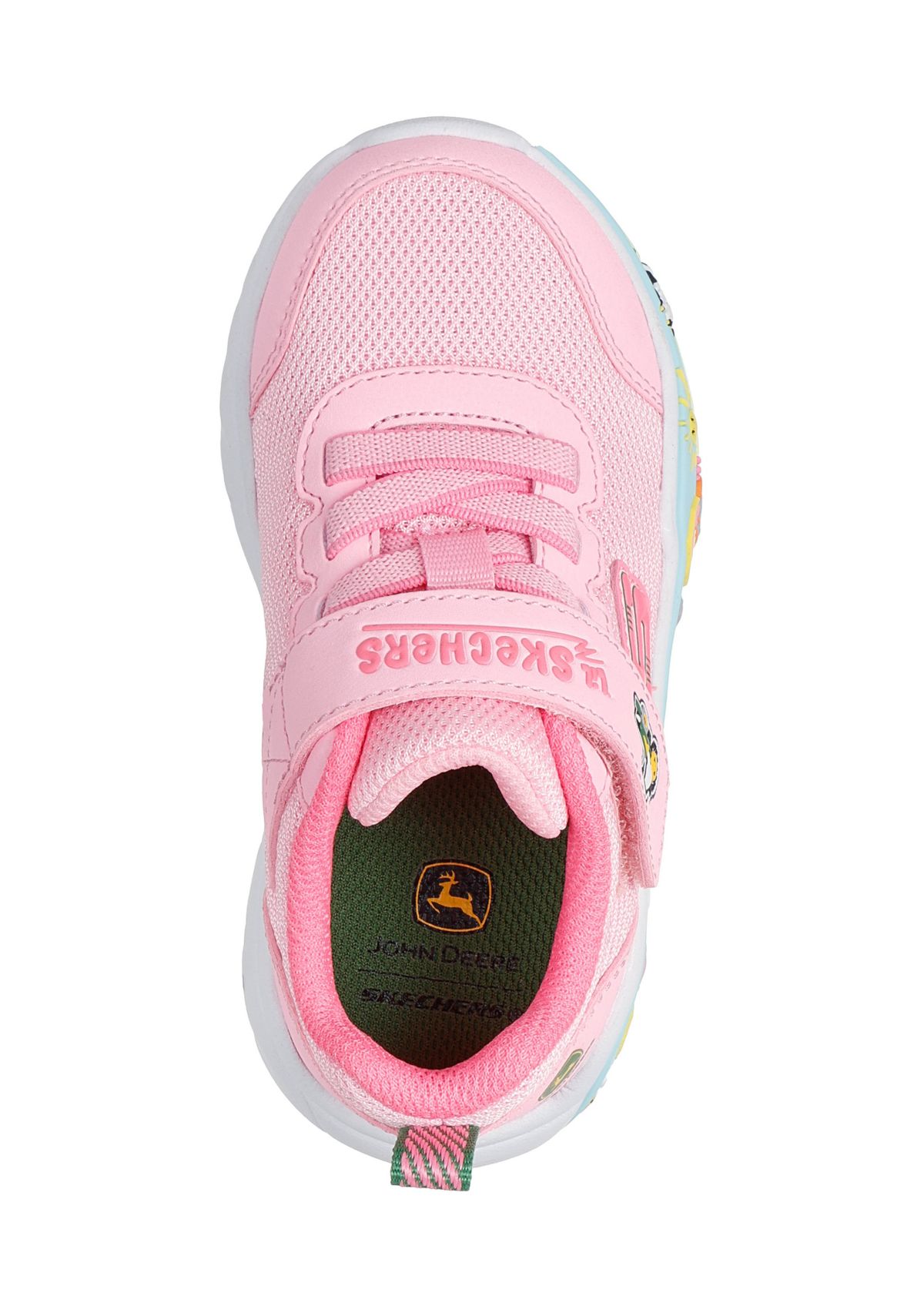Skechers Little Kid Girls John Deere: Play Scene Sneakers - Farm Girlie ...