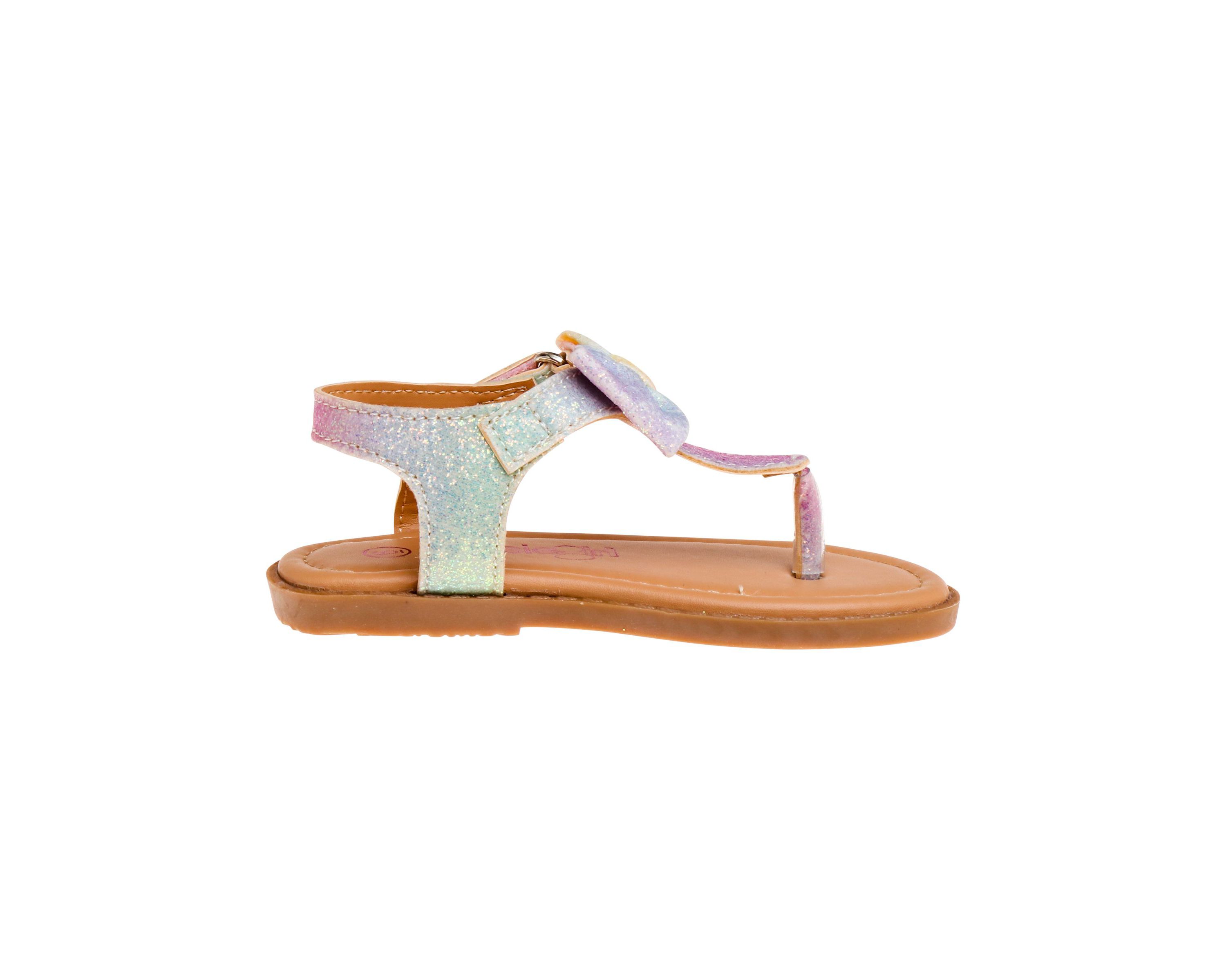 Kensie Girl Kensie Girl open-toe Thong Sandal with Bow and glitter ...