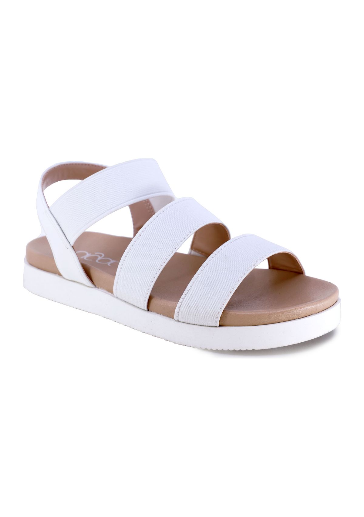 Sugar Youth Girls Puff Pastry Stretch Flatform Sandals | Belk